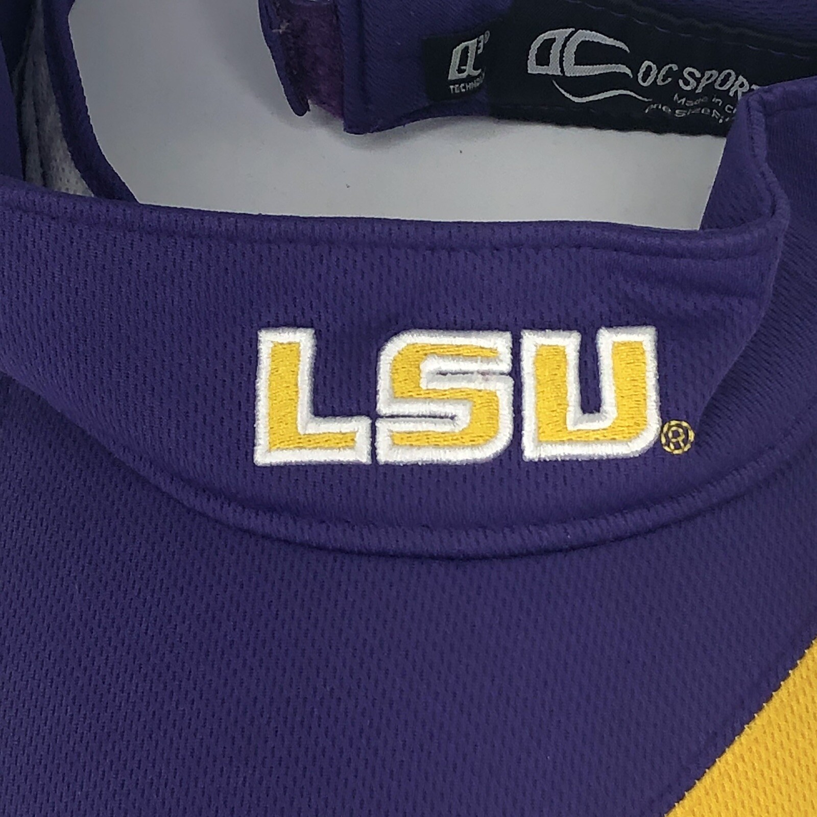 LSU Tigers Hat Cap Visor Sports Cap Ncaa Hat Purple Yellow c23 | eBay