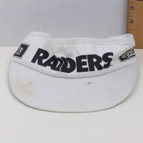 Vintage Raiders Visor Men's White Adjustable NFL Lineman Of The Year ...
