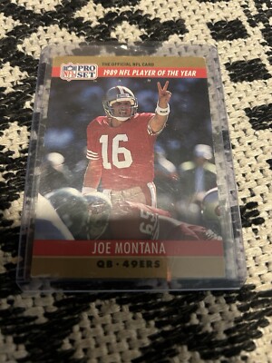 joe montana 1989 pro set error | eBay
