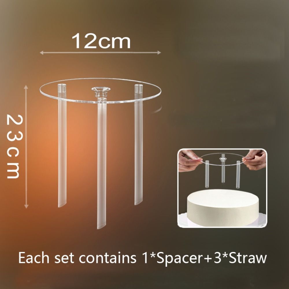 Transparent Multi-layer Cake Stand Plastic Round Cake Board Cake Tier ...