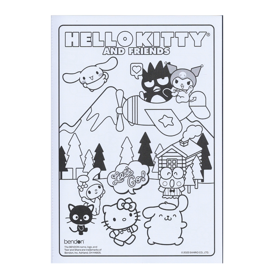 Hello Kitty and Friends Advanced Coloring Book - A Creative Adventure ...