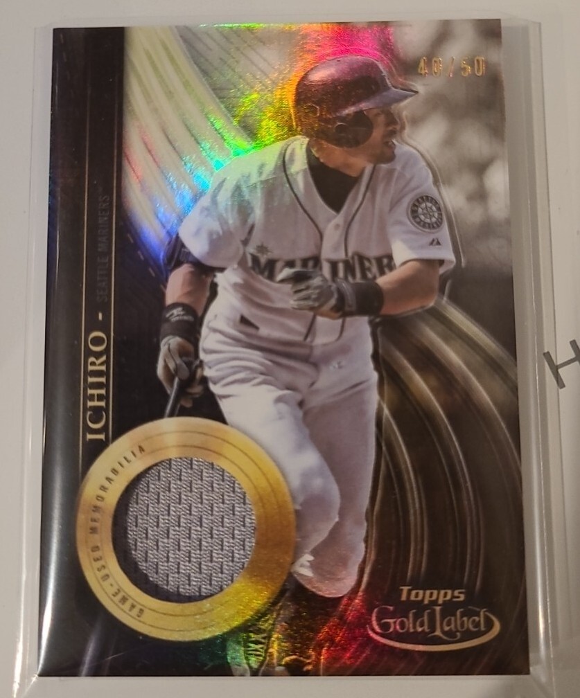 2022 topps gold label Ichiro Suzuki Game-Used material MLB LEGENDS ...