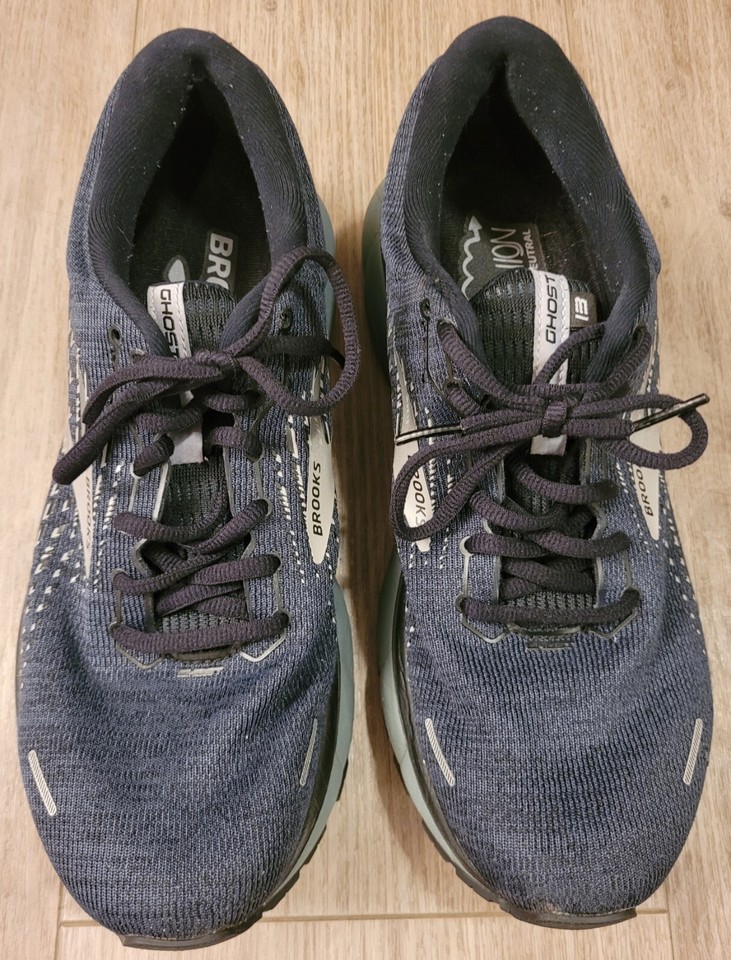 Brooks Ghost 13 (D) Running Jogging Walking Shoes Men's 8 Lace Up Track ...