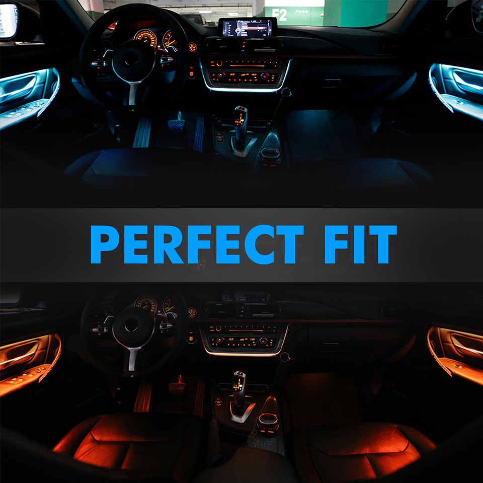 Car LED Light Dash AC Panel Radio Trim Decoration For BMW 3 Series F30 ...