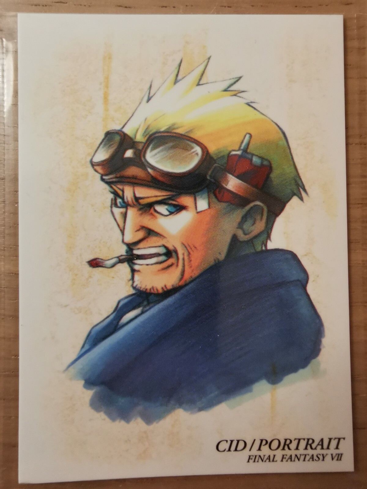 Final Fantasy Art Museum Card FF7 VII Cid Portrait #132 - Square - Rare ...