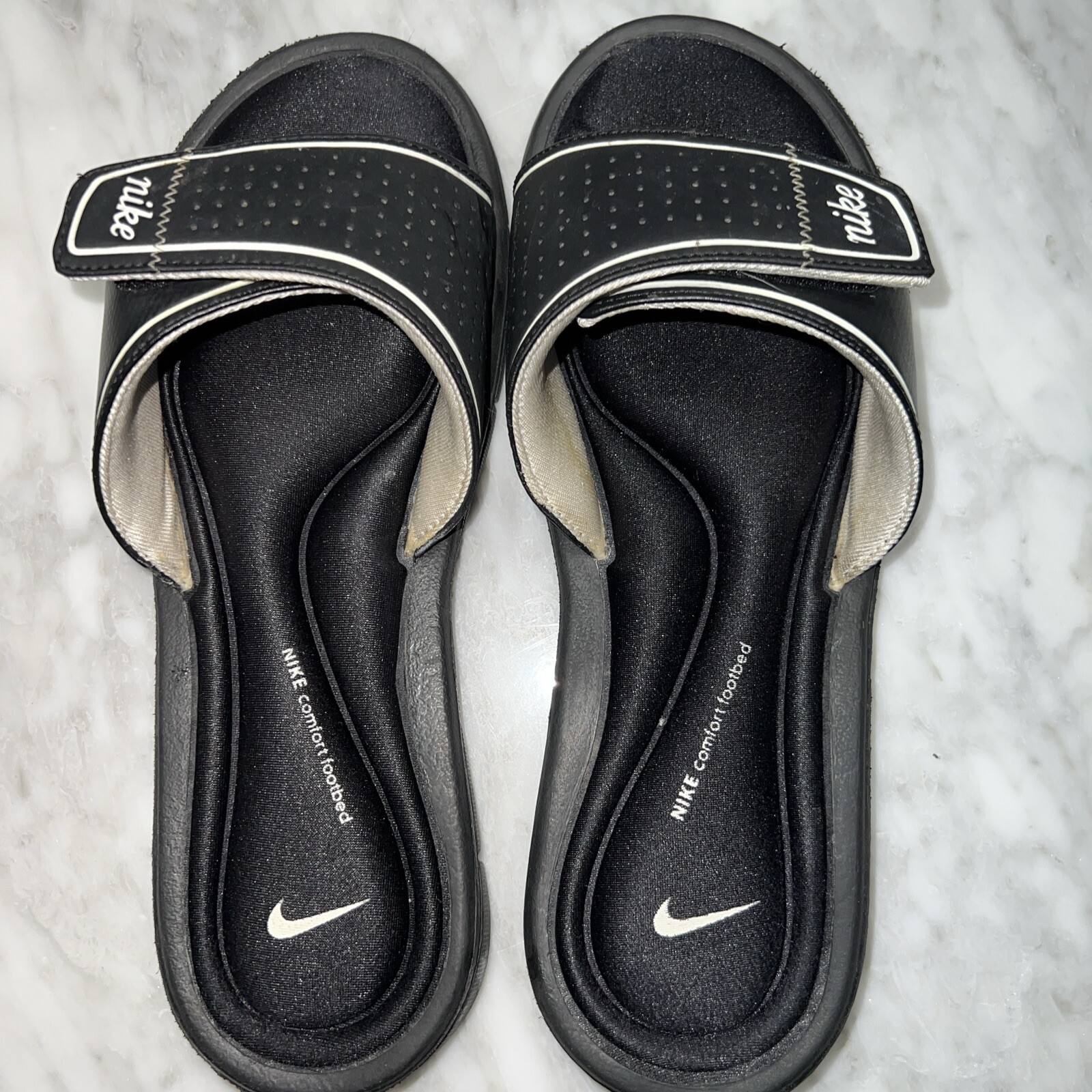 Nike Comfort Footbed Slides Flip Flop Sandals Size 9 … - Gem