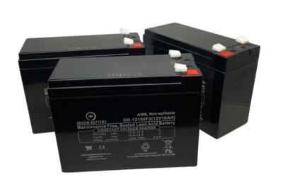Schwinn Stealth 1000 Battery Kit - 3 Pack 12V 10AH SLA AGM w/1 Year ...