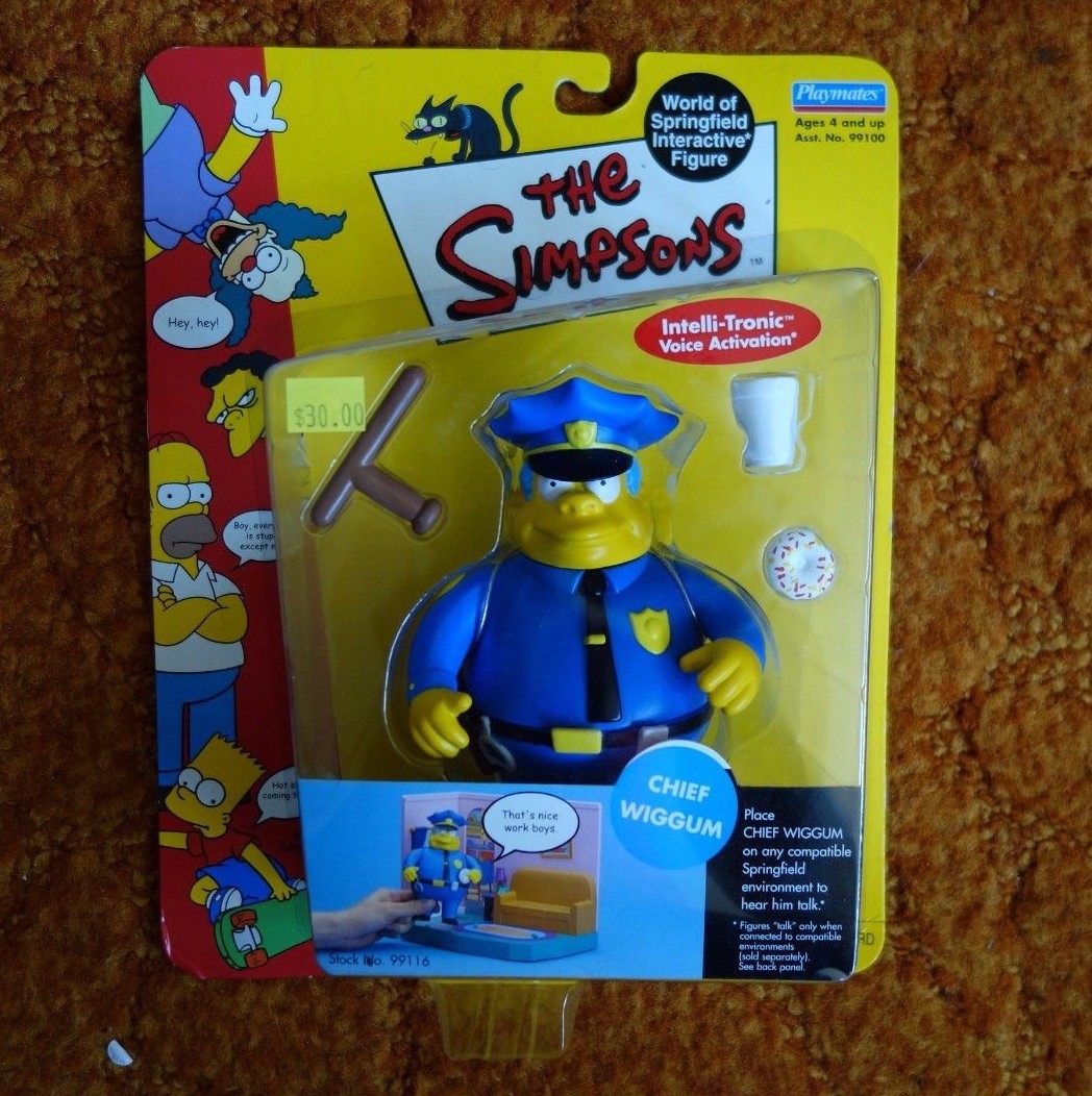 Playmates The Simpsons Series 2 WoS Chief Wiggum Action Figure | eBay
