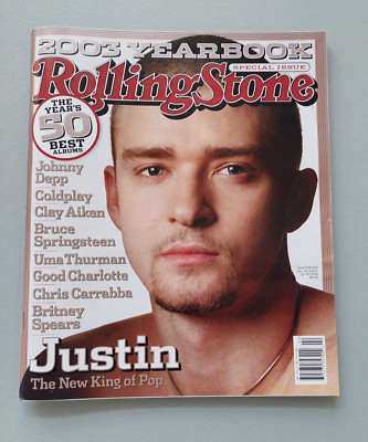 VINTAGE JUSTIN TIMBERLAKE ROLLING STONE MAGAZINE #938/939 YEARBOOK 12 ...