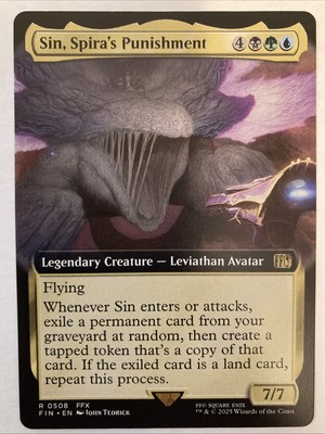 Sin, Spira's Punishment (Borderless) - 0508 R - Final Fantasy - MTG NM ...