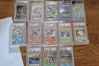 Job Lot Of Graded Pokemon Card Slabs. Bundle Psa 10. Get Graded 10. Ace ...