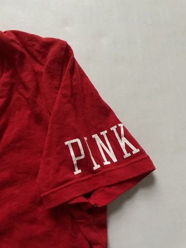 Victoria's Secret Pink Ohio State Buckeyes T Shirt Womens S Red V Neck ...
