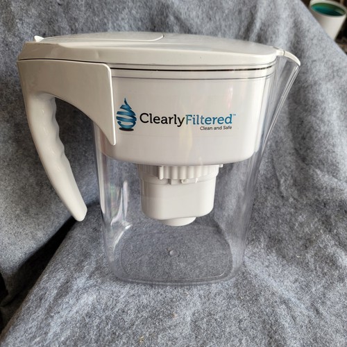 Clearly Filtered 8 Cup Water Filtration System Pitcher Filter Included ...