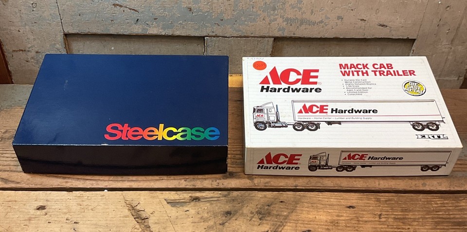 Lot Of 6 Vintage Ertl & Winross Trucks, True Value, Ace, Allied, Ford ...