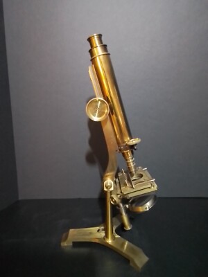 Microscopes & Lab Equipment - Antique Brass Microscope