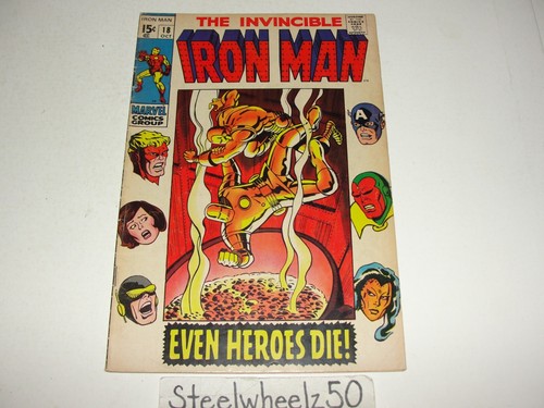 Invincible Iron Man #18 Comic Marvel 1969 Avengers Madame Masque Archie ...