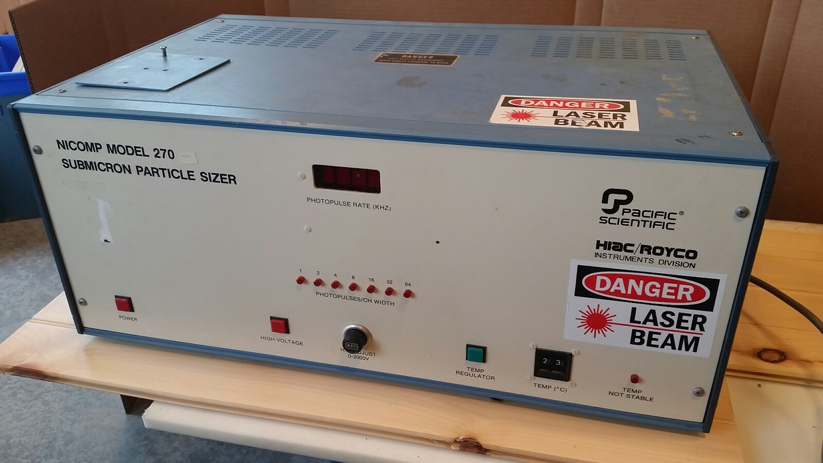 Pacific Scientific (Hiac/Royco) Nicomp 270 Submicron Particle Sizer ...