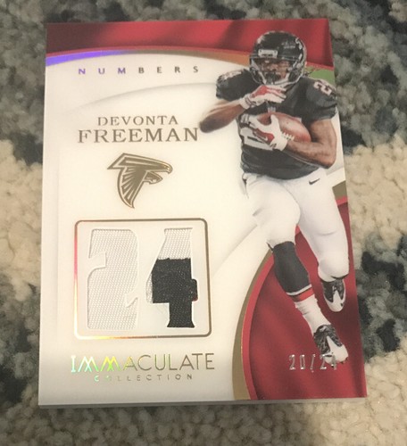 2017 Panin Immaculate DEVONTA FREEMAN Numbers Memrabilia #20/24 Atlanta ...