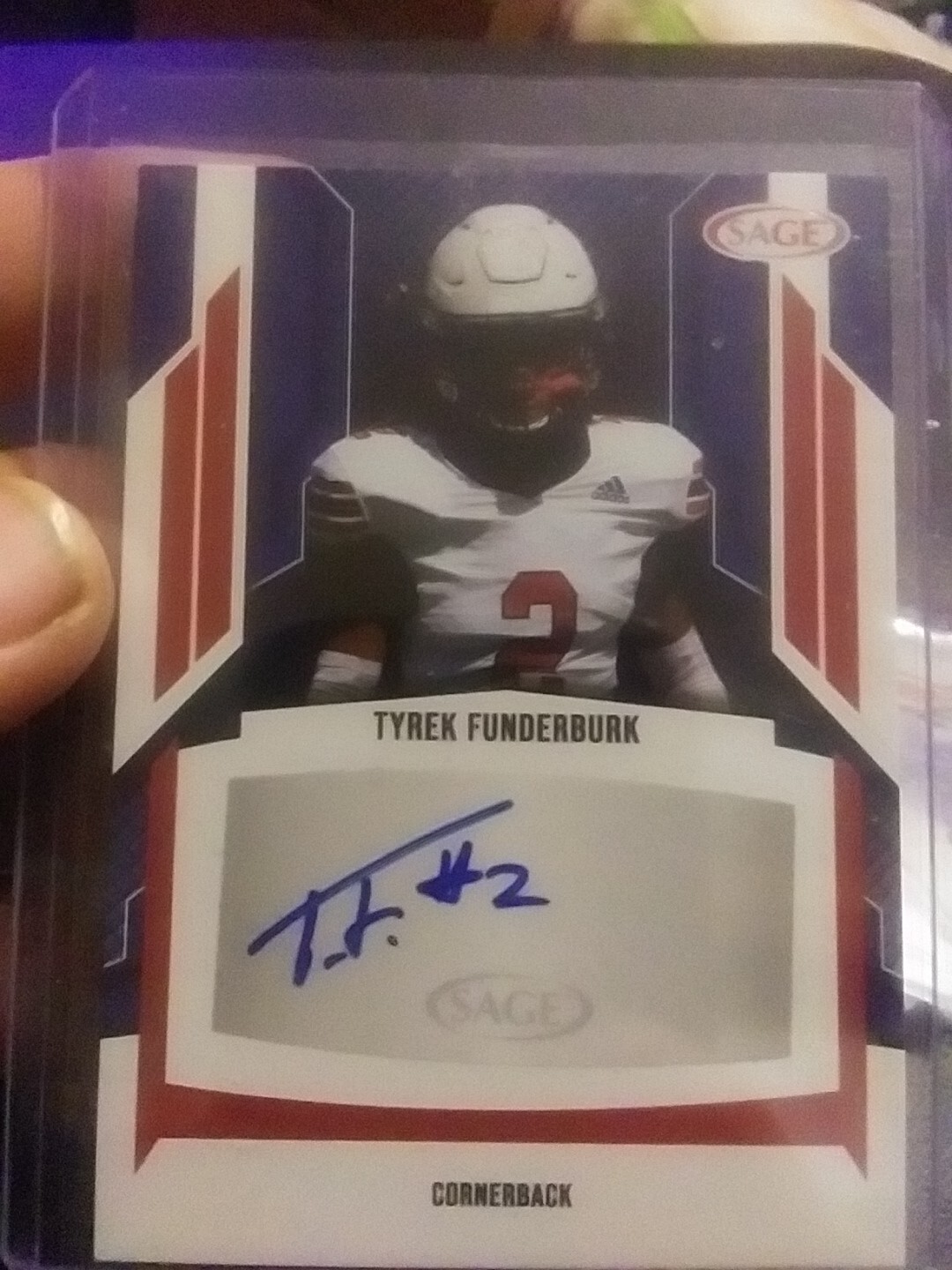 2024 Sage Tyrek Funderburk Autograph Red Mountaineers Auto #A-TF2 | eBay