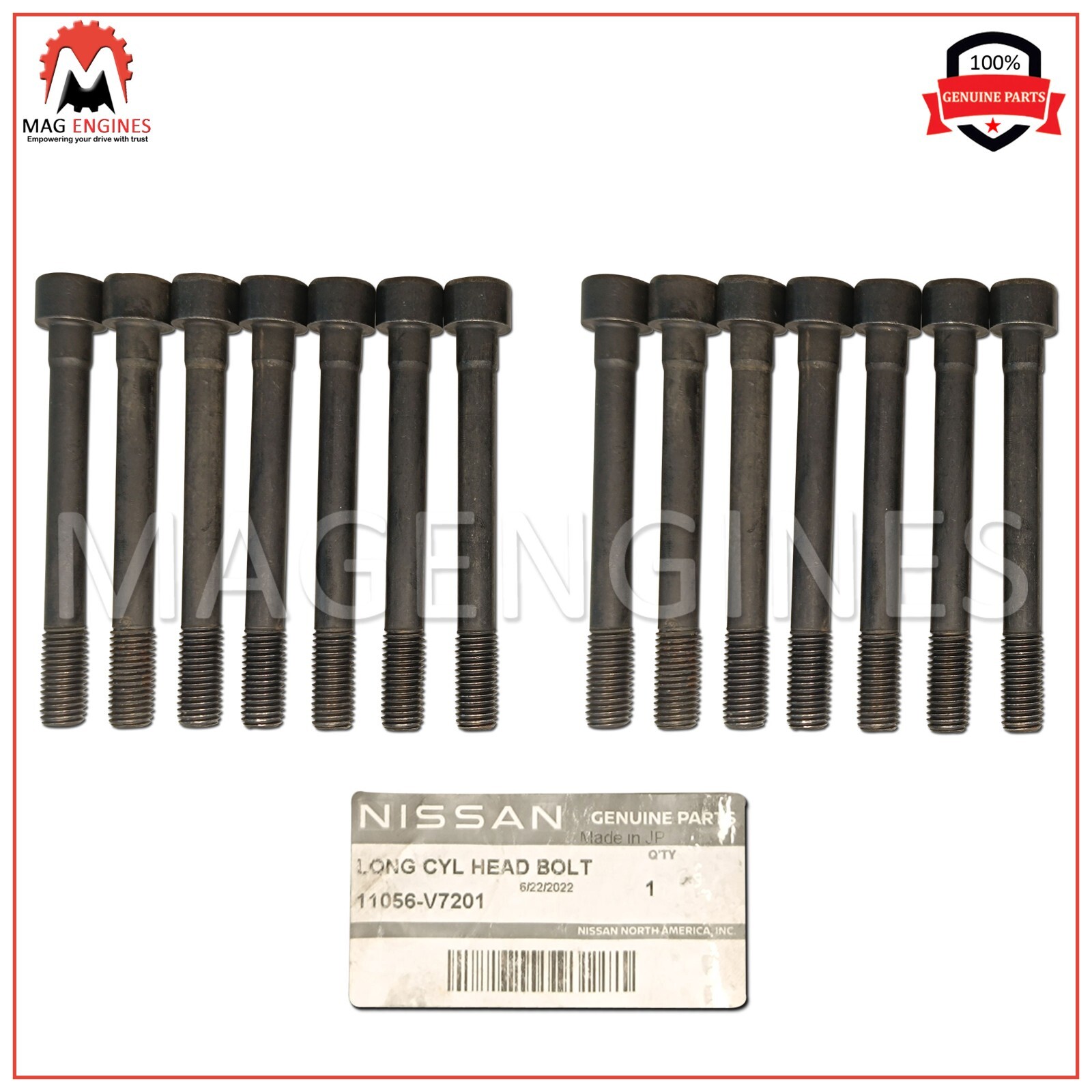 11056-V7201 GENUINE OEM HEAD BOLT SET NISSAN RD28-T 11056V7201 | eBay