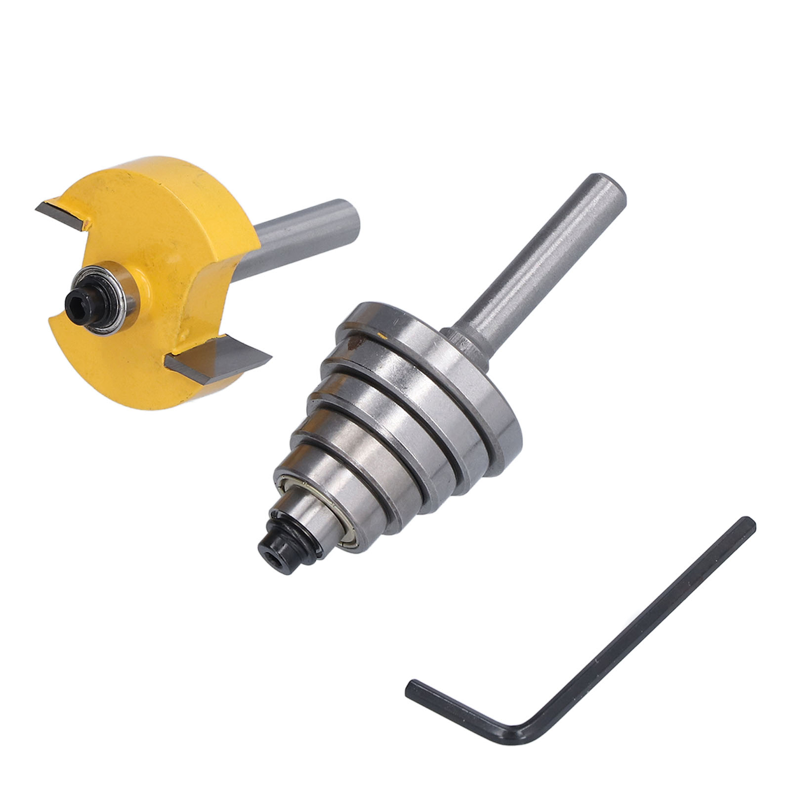 Rabbet Router Bit 1/4in Shank Milling Cutter Router Bits With Bearings ...