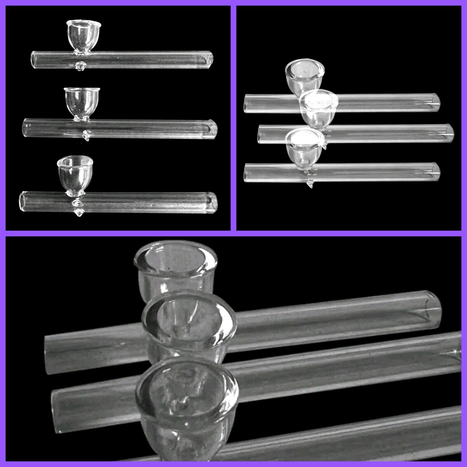 4" Glass Tobacco Smoking pipe pocket size Steamroller Style Pipe | eBay