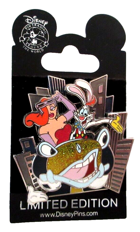 WORLD OF DISNEY 2007 WHITE GLOVE PIN ROGER AND JESSICA RABBIT LE 500 ...