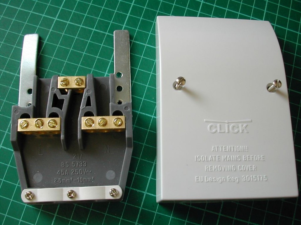 Dual Appliance Cooker Cable Outlet Plate For Oven & Hob 45A - Click ...