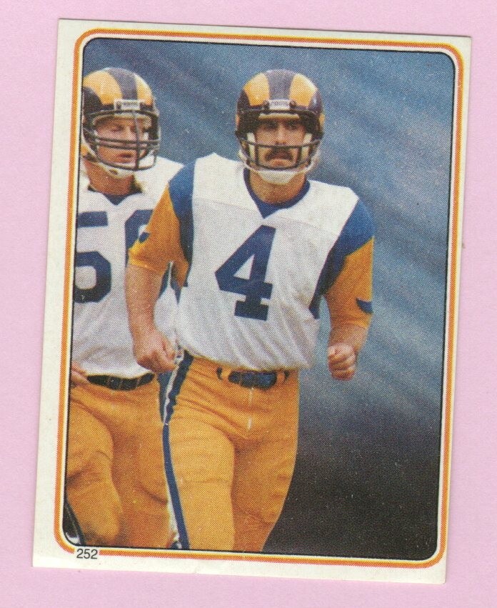1983 Topps NFL Sticker Mike Lansford #252 Los Angeles Rams | eBay