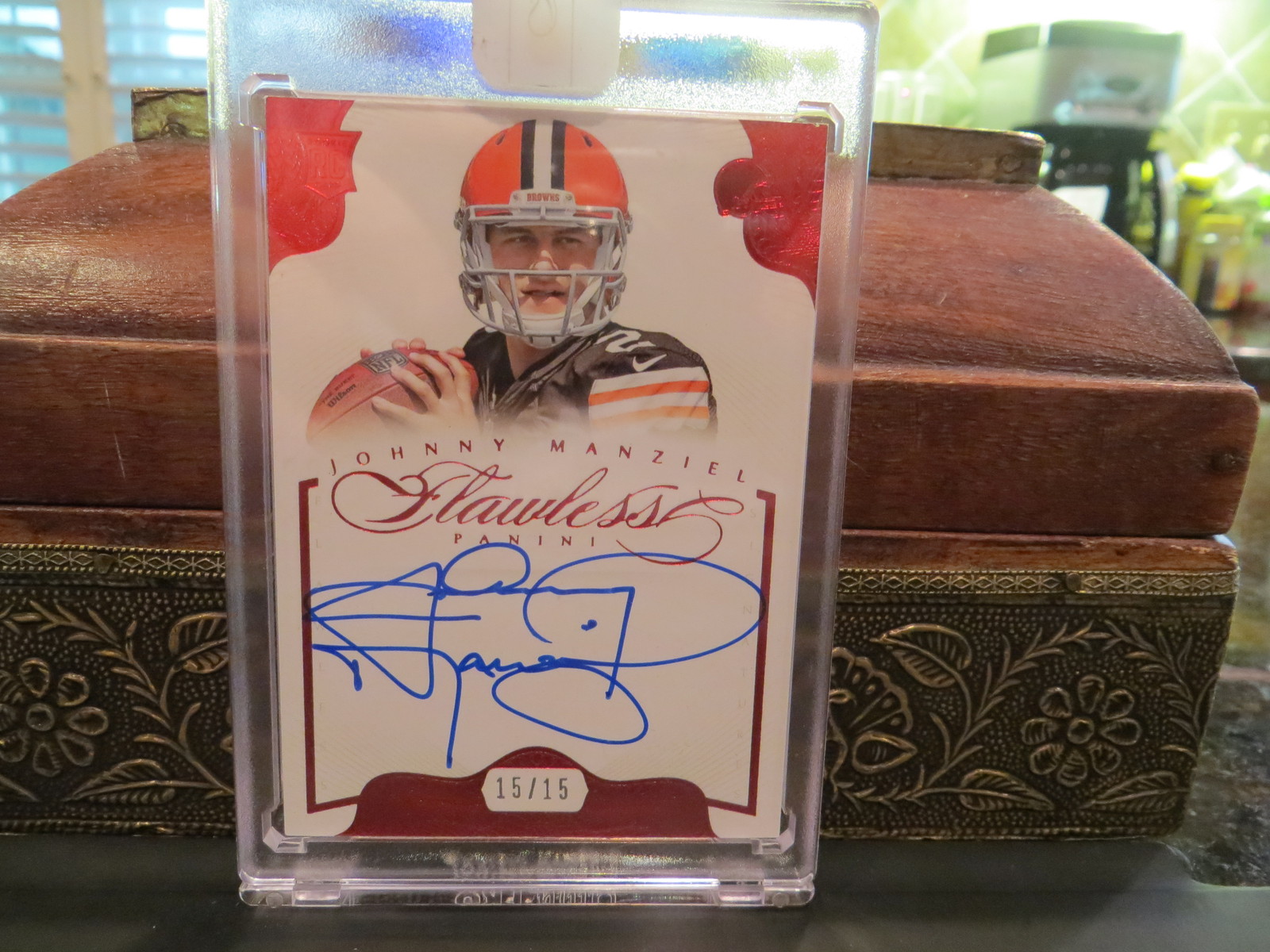 Panini Flawless Ruby Rookie Autograph Browns Auto Johnny Manziel 15/15 ...