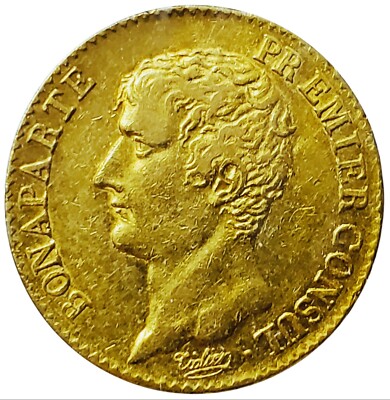 1803 AN12 France 20 Francs Gold Coin Napoleon Premier Consul Paris Mint ...