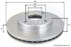 Comline ADC1054V Brake Disc for sale online | eBay UK