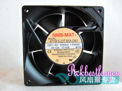 NMB 4715FS-23T-B5A-DN1 fan 230V 0.16/0.12A 17/15W 120*120*38mm #M935A ...