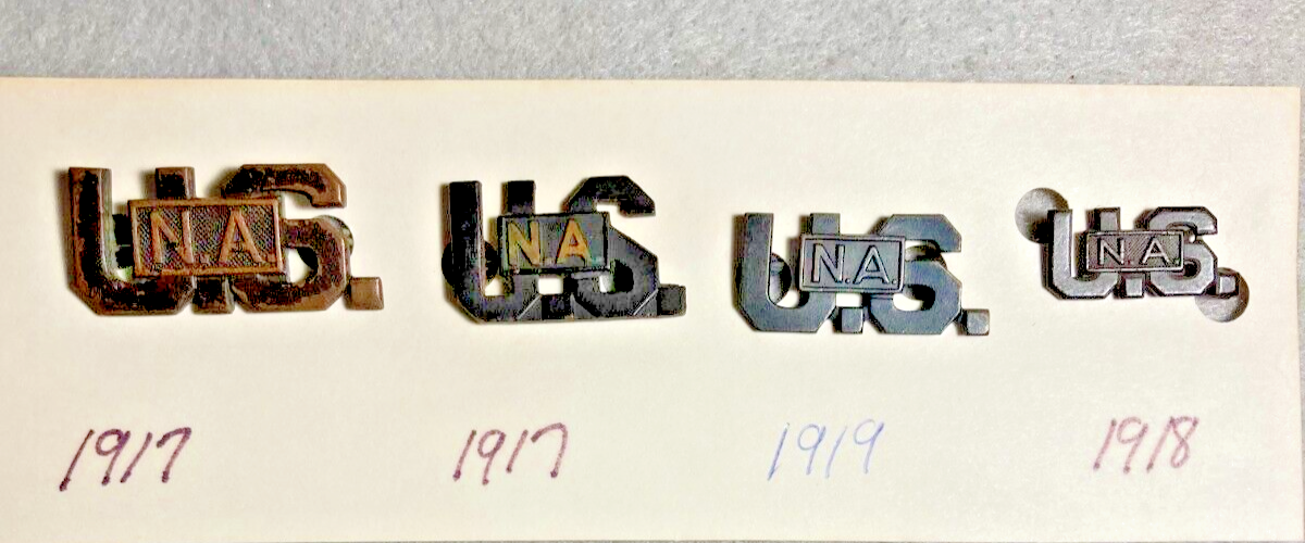 4 WWI U.S. NA (National Army) military collar insignia | eBay