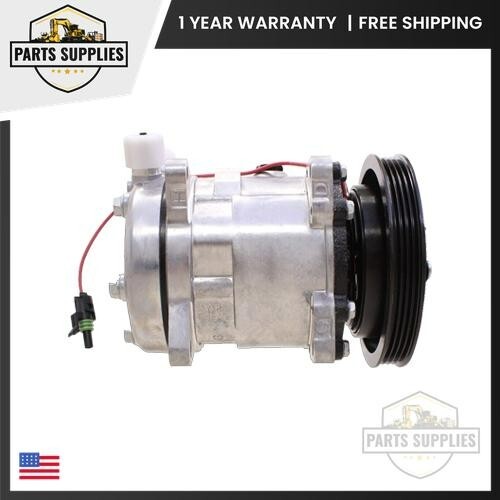 84321961 A/C Compressor w/Clutch for Ford/New Holland L223 & Case/IH ...