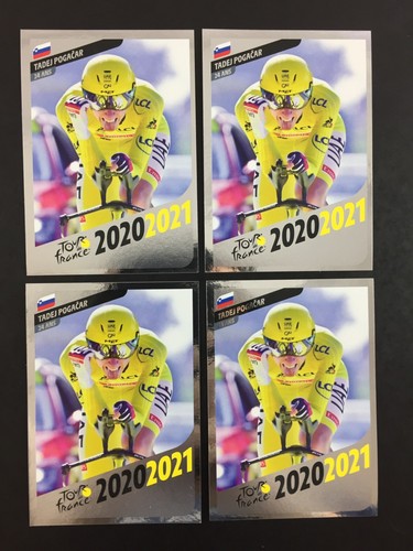 Tadej Pogacar Lot 4 Sticker Panini Tour De France 2023 Foil #6 | eBay