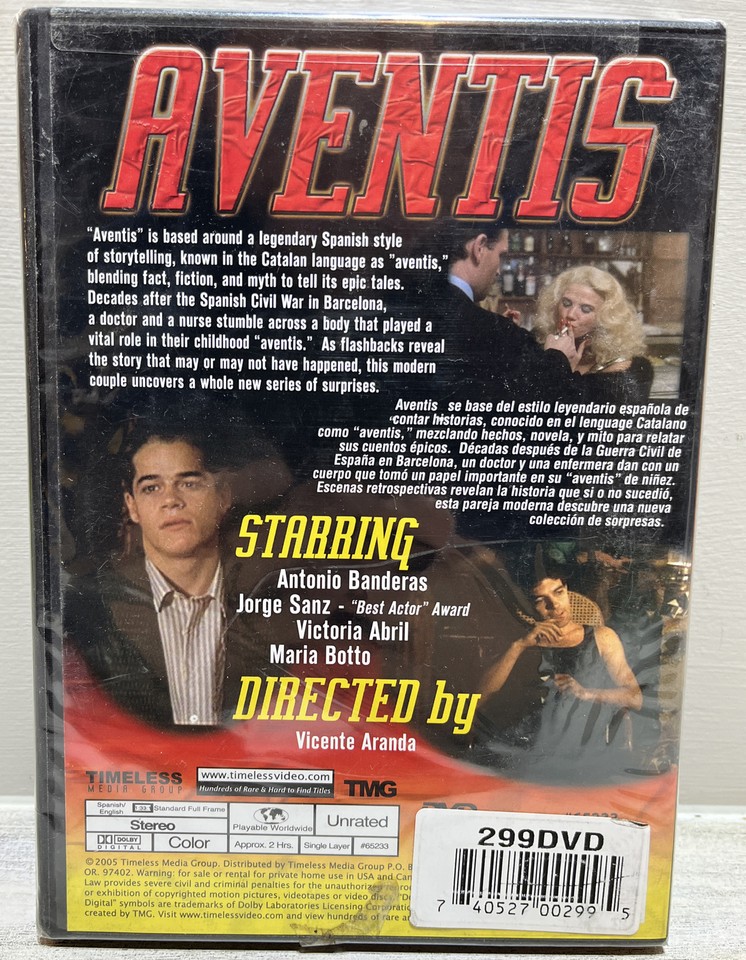 Aventis (DVD, 2006) New Antonio Banderas 11301652331 | eBay