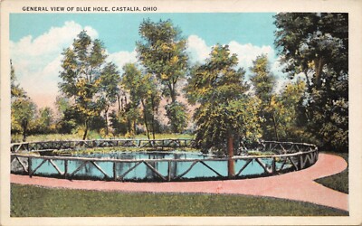 CASTALIA OHIO~BLUE HOLE WINTER & SUMMER VIEW-LOT OF 2 POSTCARDS | eBay