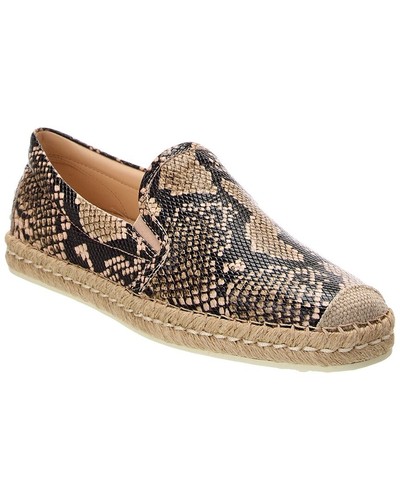 Tod’S Snake-Embossed Leather Espadrille Women's | eBay