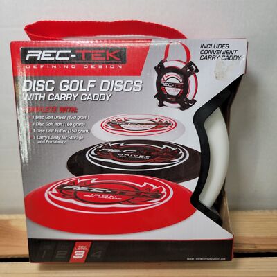 Rec-Tek Disc Golf Discs With Carry Caddy (Tek Level 3) NIB / NRFB | eBay