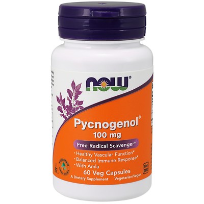 NOW Foods Pycnogenol, 100 mg, 60 Veg Capsules 733739032676| eBay