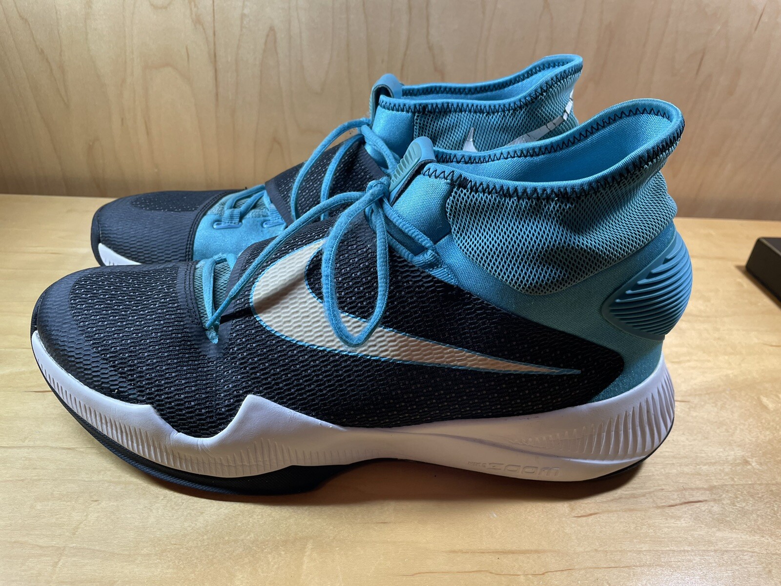 Nike Zoom Hyperrev 2015 Basketball Shoes Sneakers Blue/Black/White Men ...