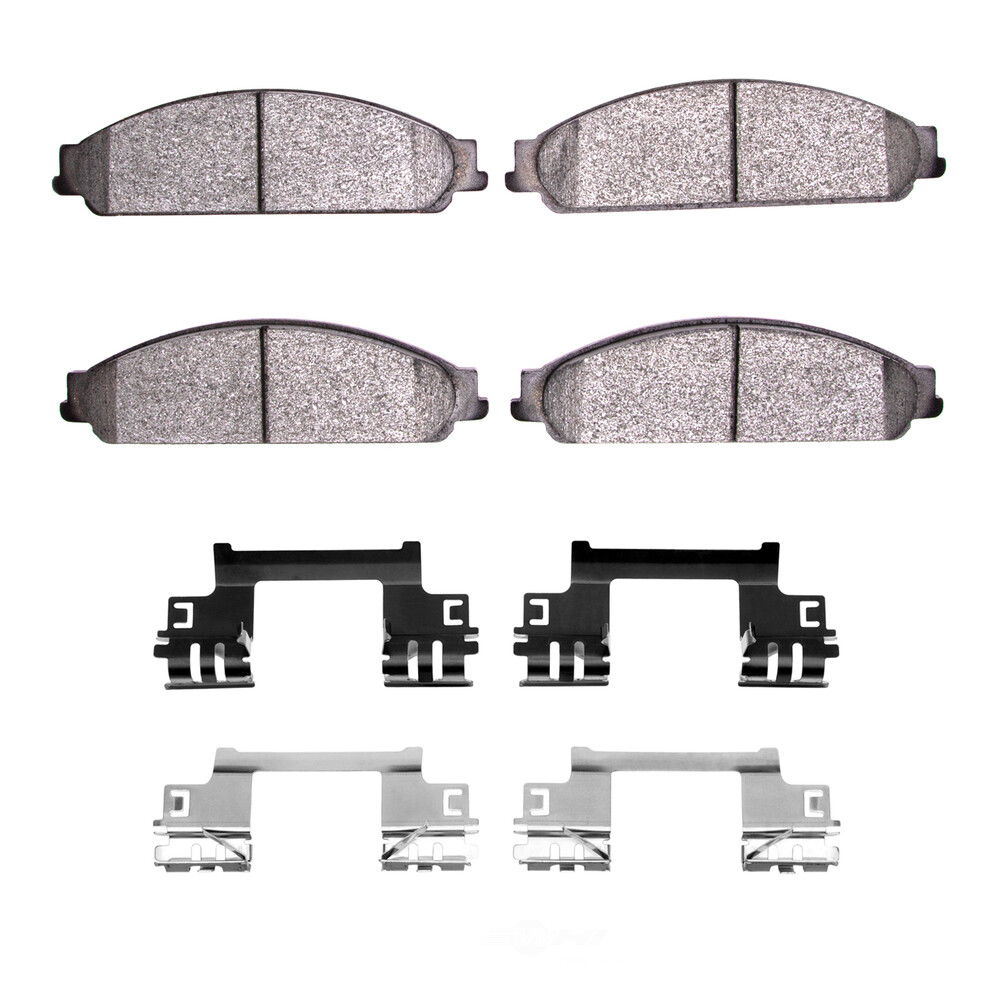 Disc Brake Pad Set-DFC 3000 Semi-Metallic Brake Pads and Hardware Kit ...