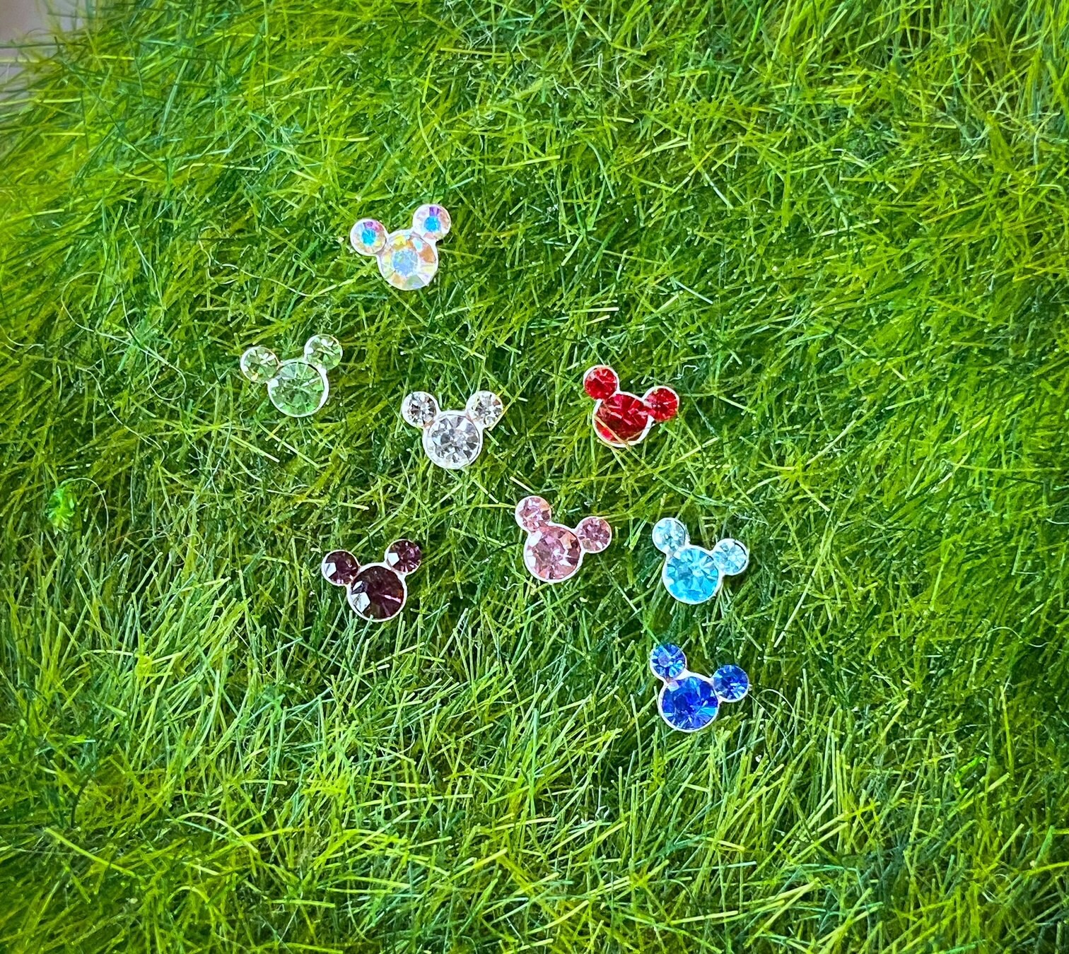 1pc Mouse Gem Nose Ring Stud Bone 20g Minnie Mickey Nostril Piercing ...