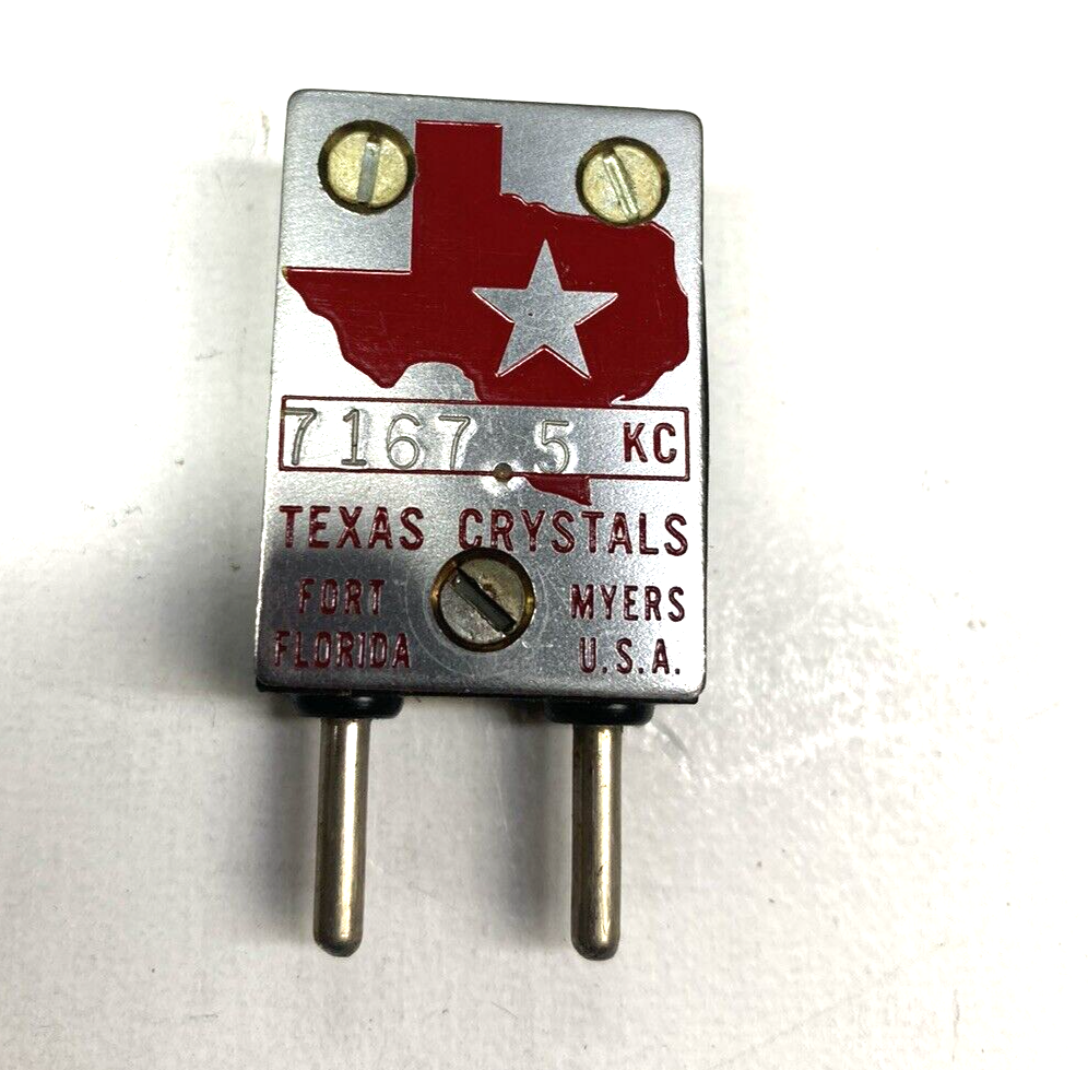 TEXAS Radio Crystal - 7167.5 KC - Texas - HAM radio Large Crystal | eBay