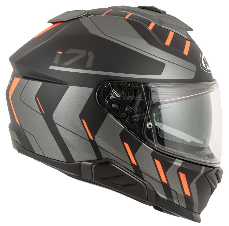Full Face Motorcycle Helmet HJC I71 SIMO MC6HSF ORANGE Size M | eBay