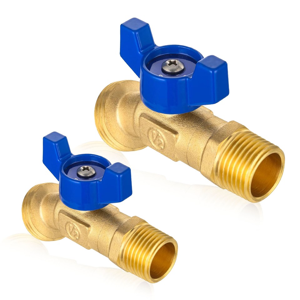 EFIELD 1/4Turn Male Spigot Outdoor Brass Valve 3/4" Or 1/2" NPT Inlet x ...