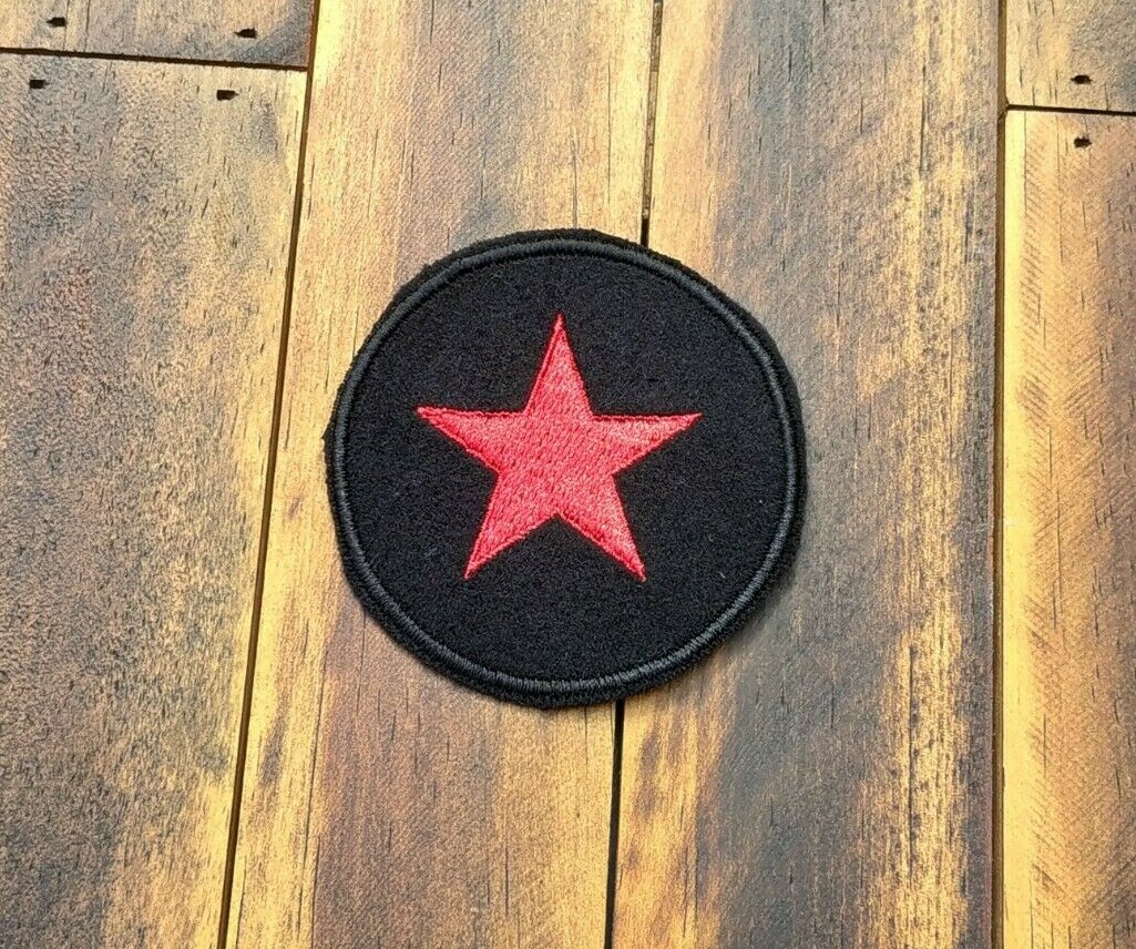 Red Star Patch Iron-On or Sew-On Red Star Embroidered Applique | eBay