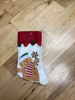 Ginger Bread Man Christmas House Stocking 16" Tall | eBay