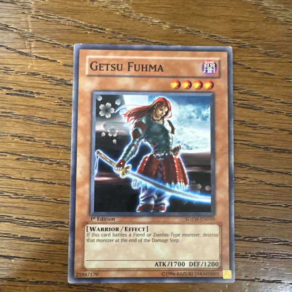 Yu-Gi-Oh TCG Getsu Fuhma SDZW-EN010 1st Edition Regular Common Card NM ...